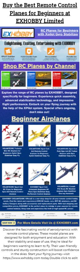 Buy the Best Remote Control Planes for Beginners at EXHOBBY | DesignCap ...